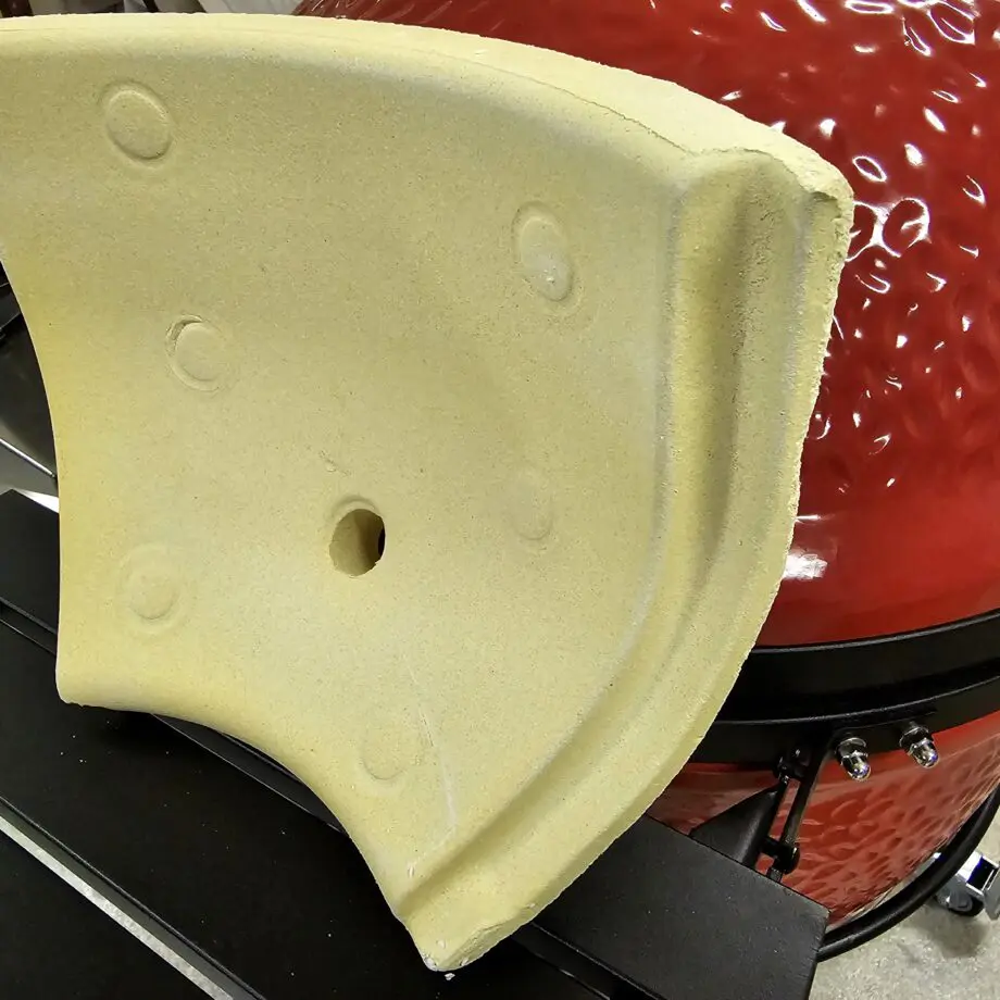 Multi piece ceramic firebox side section - Kamado joe Classic ...